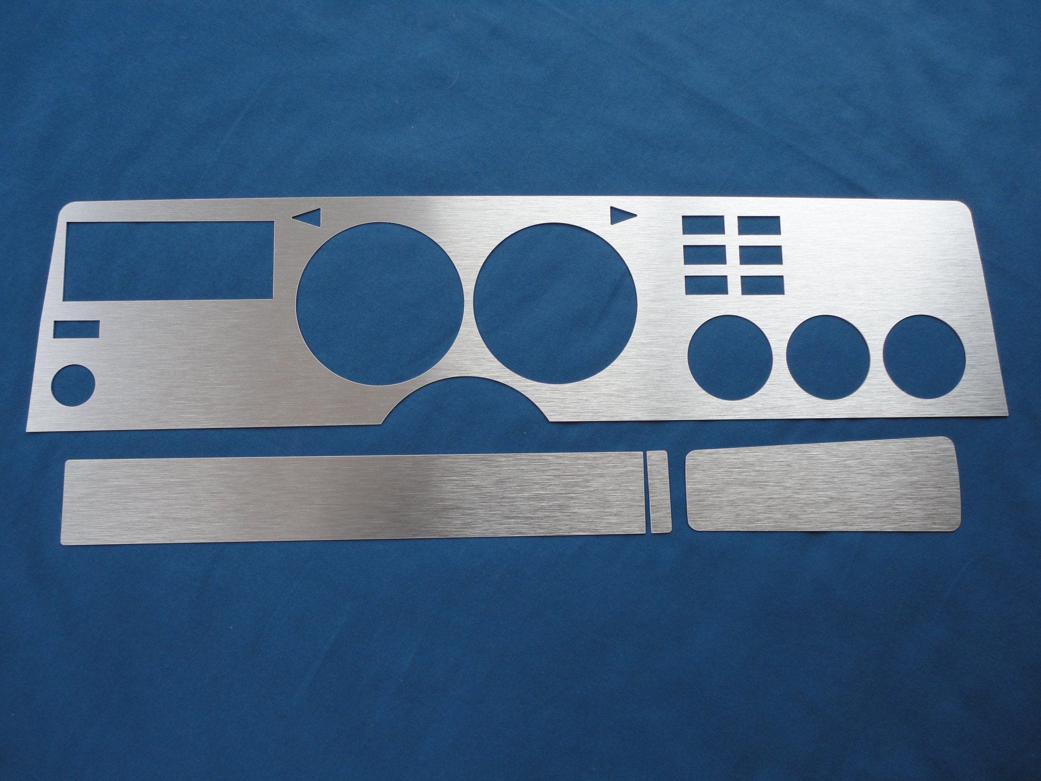 1975-1978 Mustang II Brushed Aluminum Dash Insert Kit - Without Factor ...