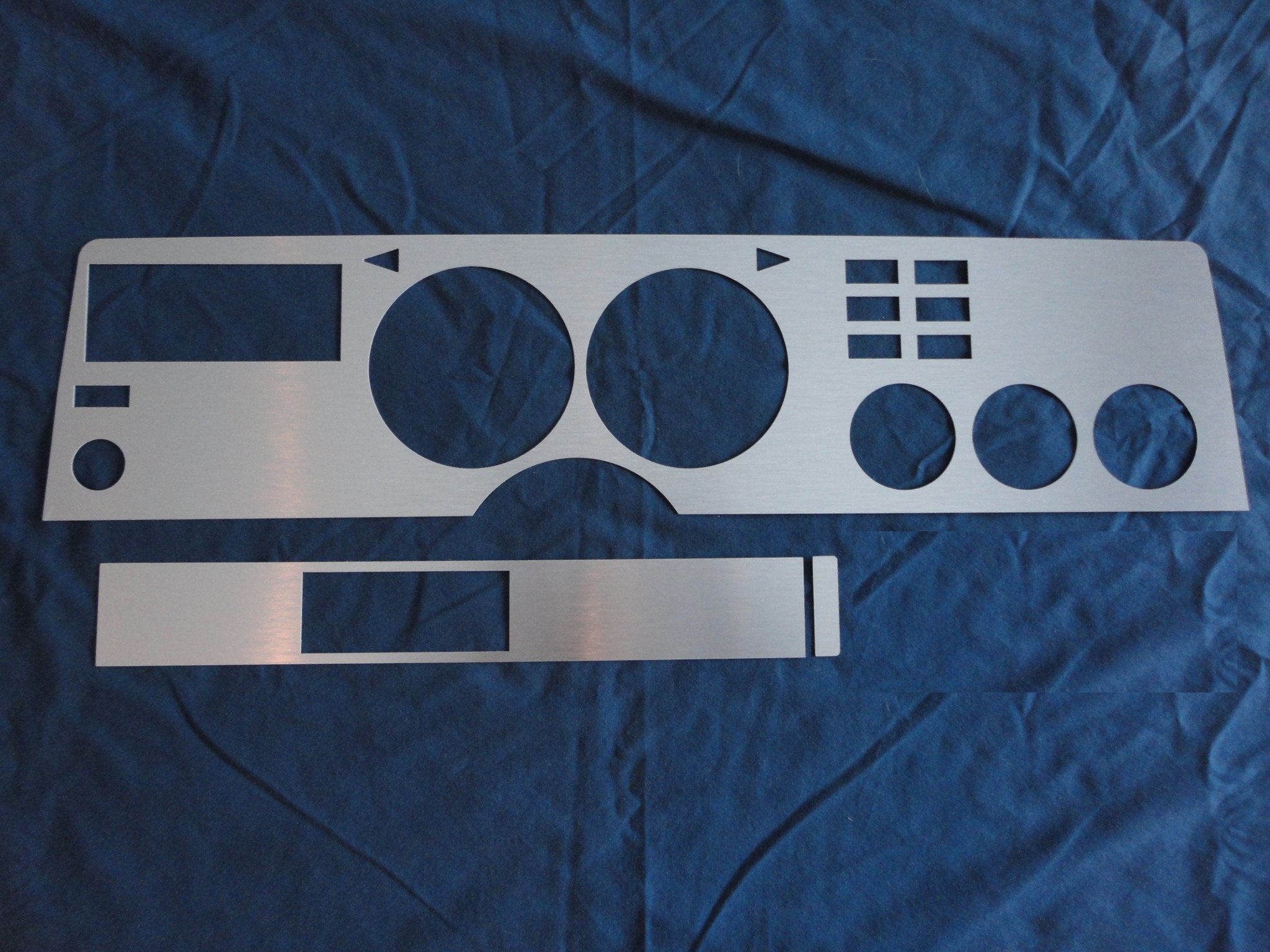 1975-1978 Mustang II Brushed Aluminum Dash Insert Kit - Without Factor ...