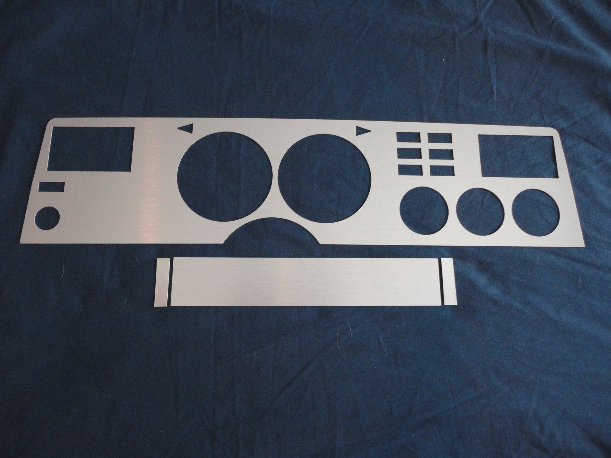 1975-1978 Mustang II Brushed Aluminum Dash Insert Kit - With Factory A ...