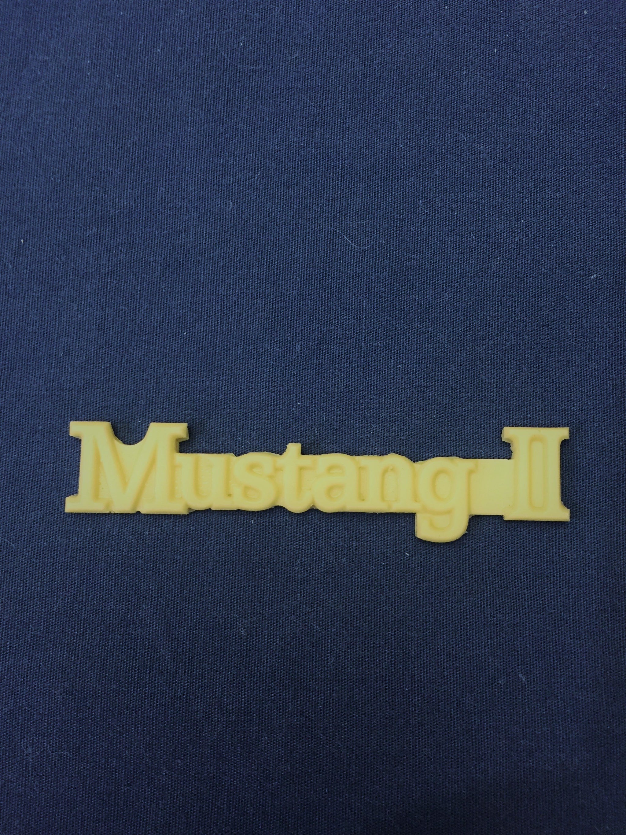 1974-1978 Mustang II Passenger Dash Emblem RE-CHROMING SERVICE ...